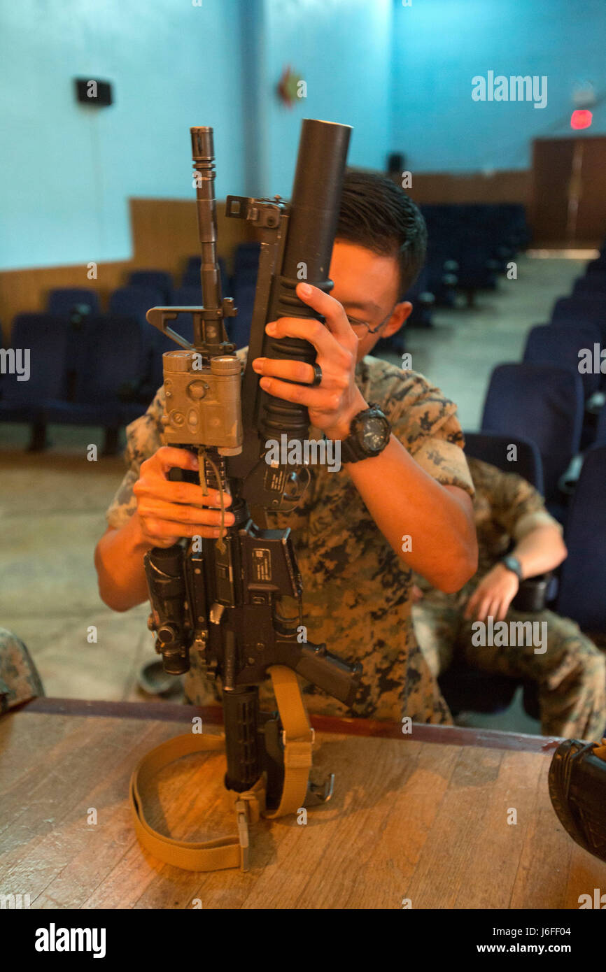 Lance Cpl. Andy Lin, an automatic rifleman assigned to Special Purpose ...