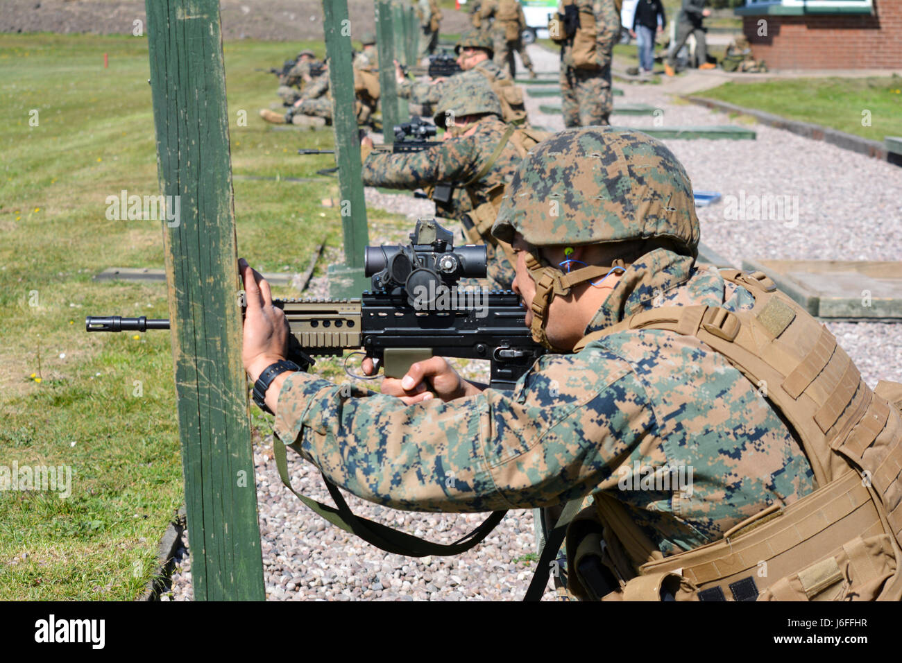 U.S. Marine Corps Sgt. Anthony Archuleta, combat marksmanship trainer ...
