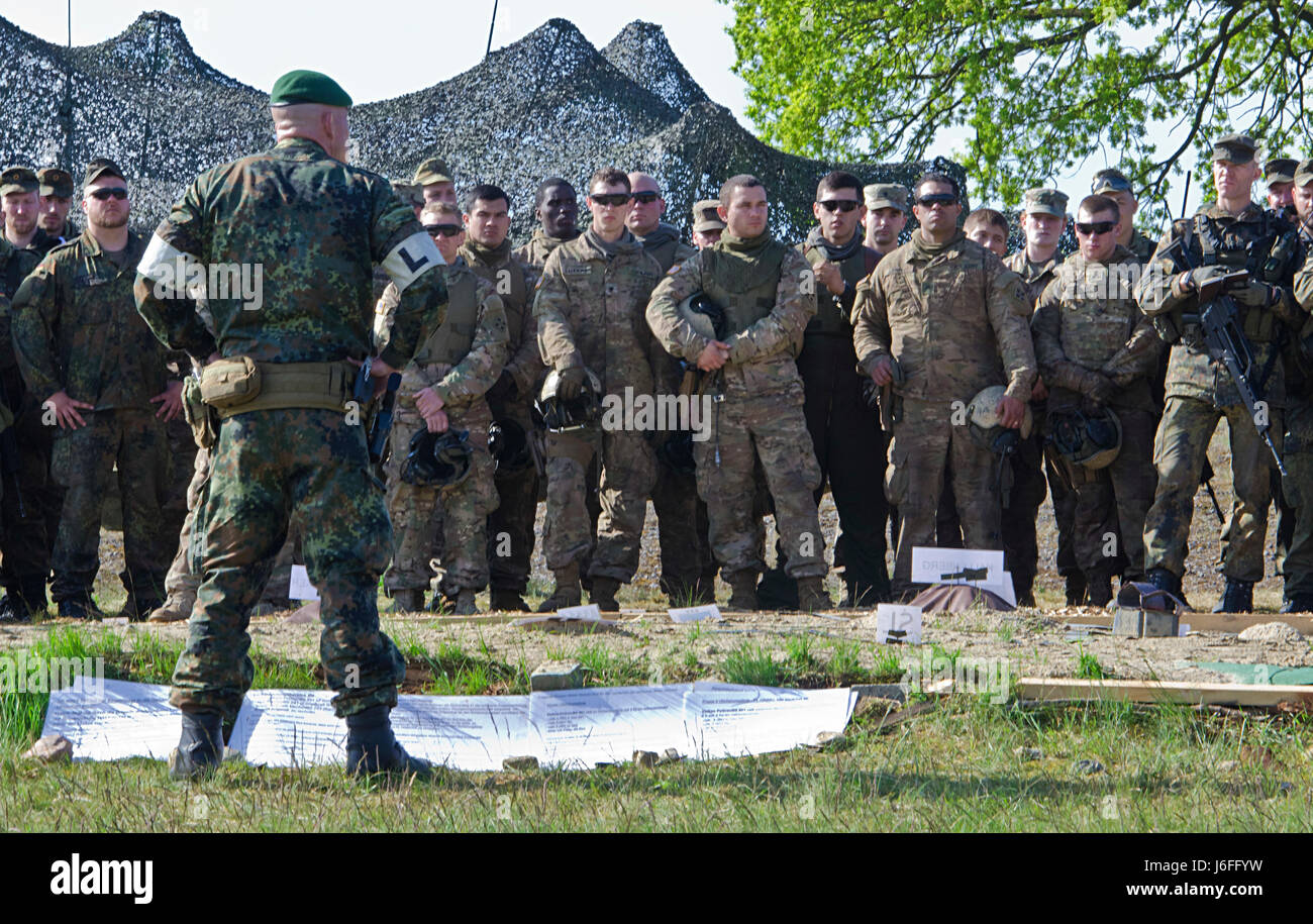German Army Lt. Col. Jan Tilmann, Commander, 401th Mechanized Infantry ...