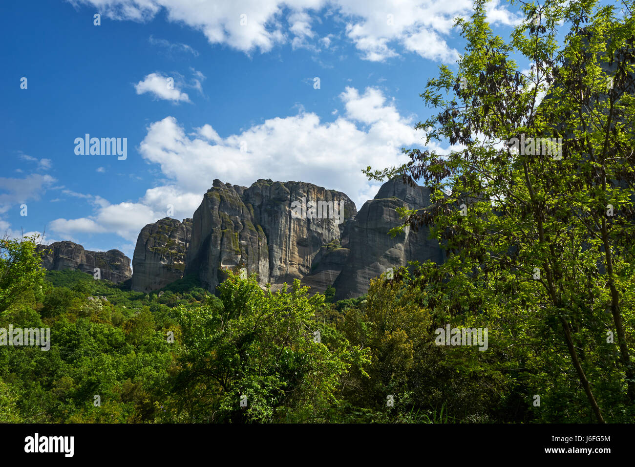 Landscape of Meteora rocks, Greece Stock Photo - Alamy