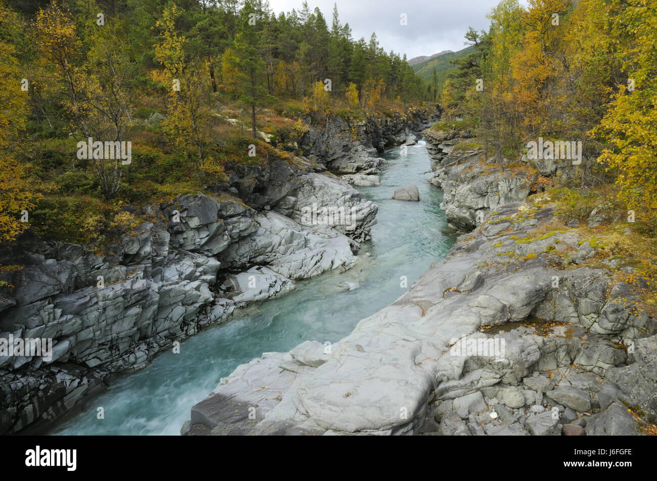 rock norway ravine incision strength force current of the river river ...