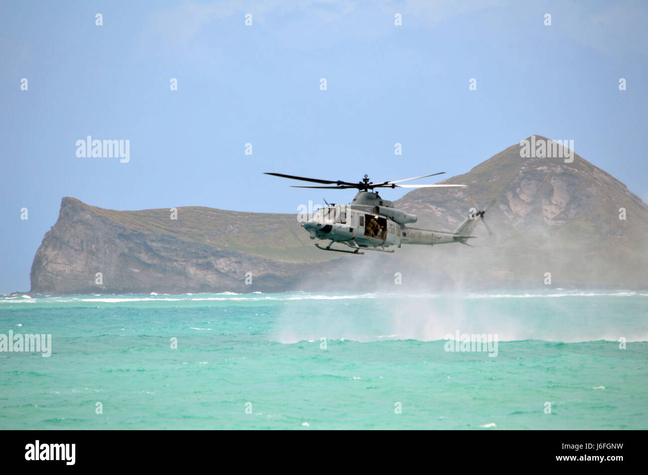 A UH-1Y “Super Huey” helicopter assigned to Marine Light Attack ...