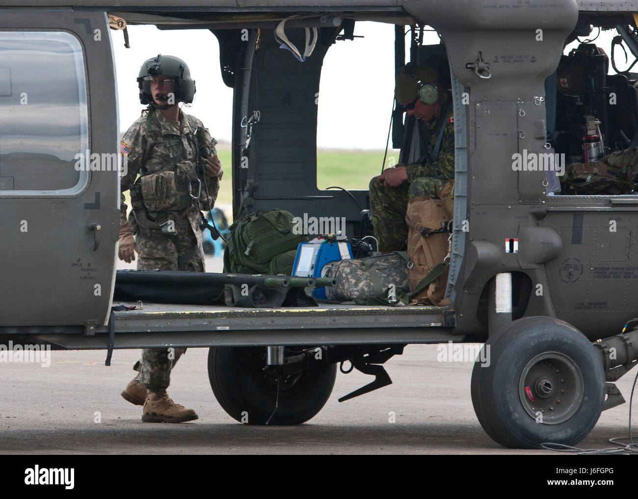Sgt. Rebecca Himmel, a medic attached to the 1-169th Aviation Regiment ...