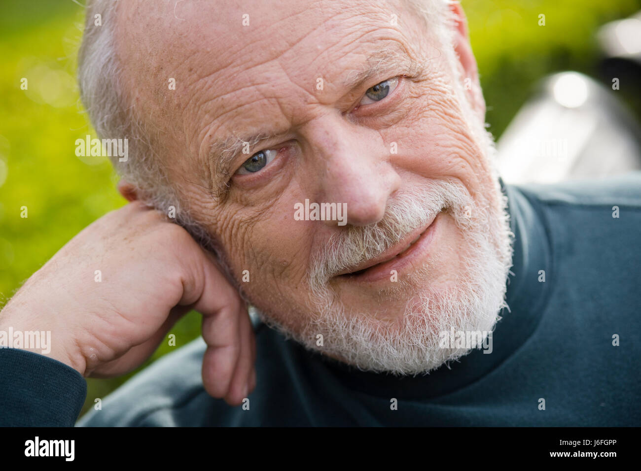 male masculine portrait blank european caucasian senior senior citizen ...