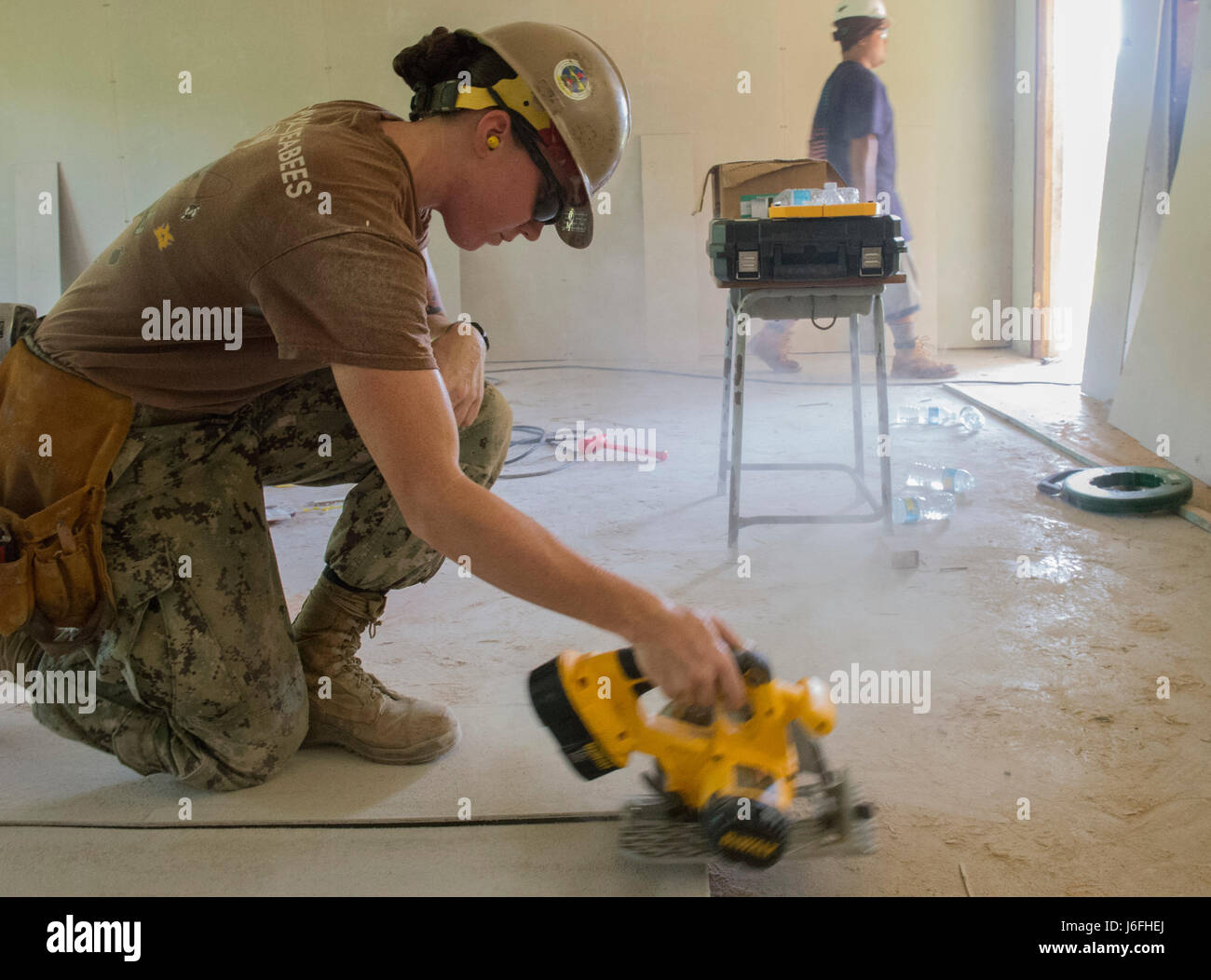 Builder 2nd Class Desirae Cleary, assigned to Naval Mobile Construction ...