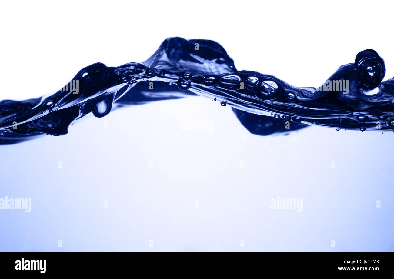 blue liquid isolated wet backdrop background white fluid fresh water ...