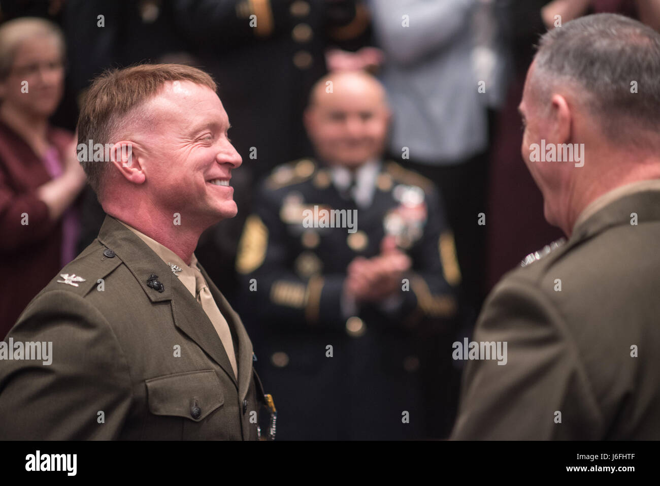 The chairman of the Joint Chiefs of Staff attends an award ceremony at ...