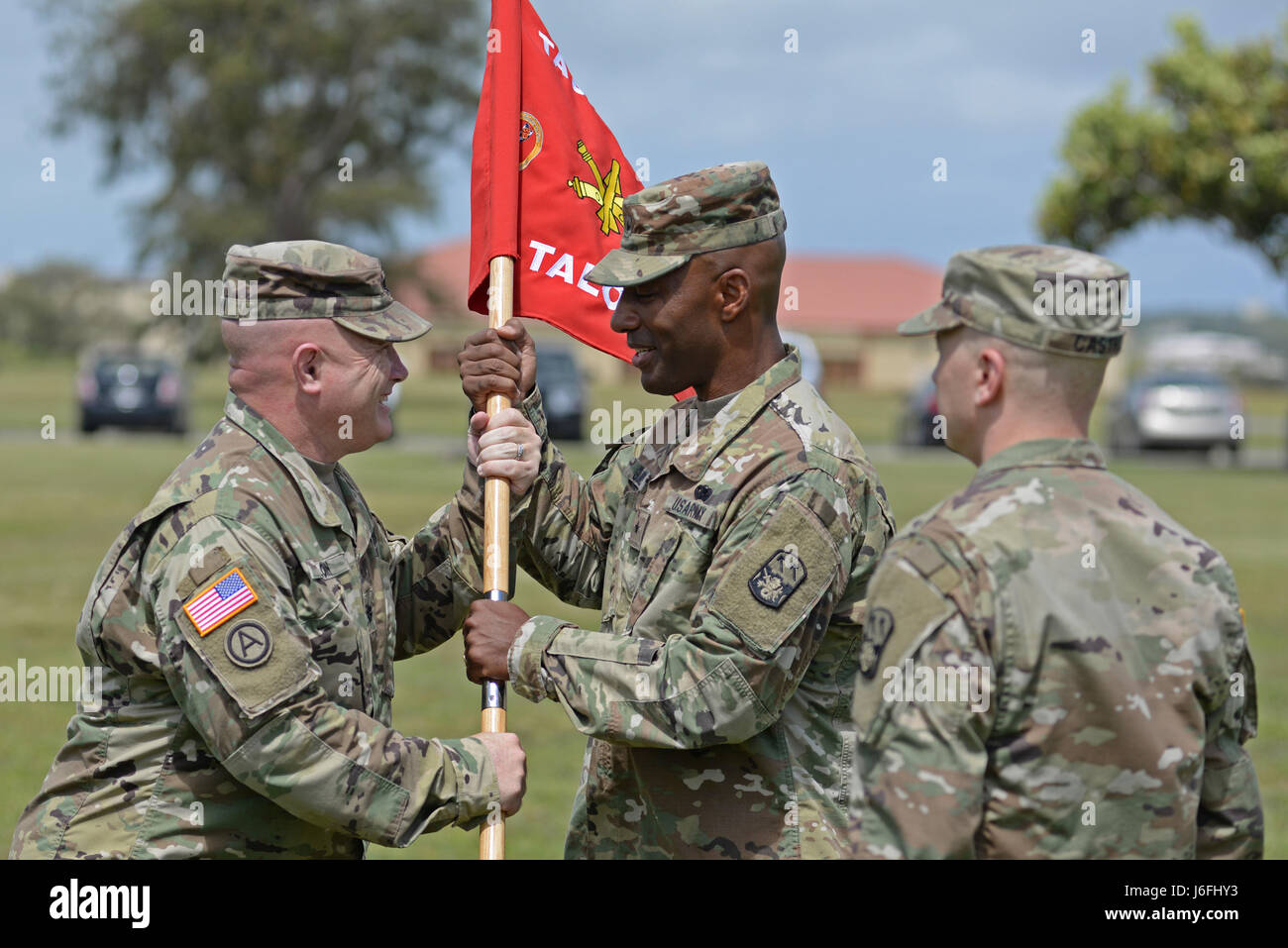 U.S. Army Lt. Col. Jeff Slown, Task Force Talon commander, relinquishes ...