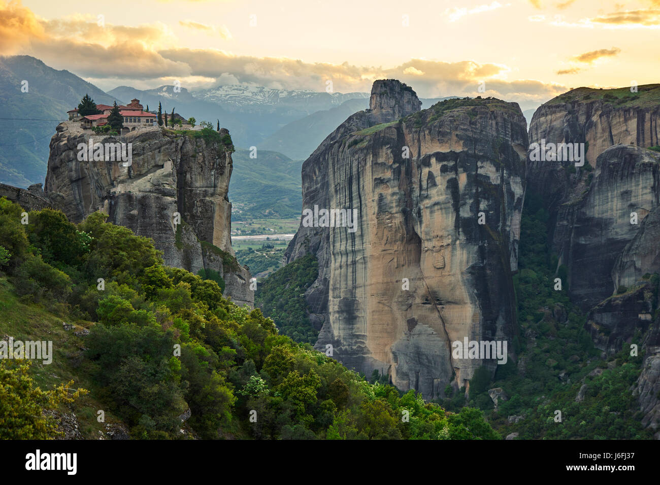 Monastery Holy Trinity, (Agia Trias) Meteora , Greece Stock Photo - Alamy