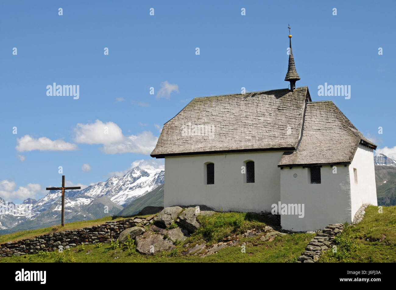 church alps chapel switzerland valais tower religion religious belief ...
