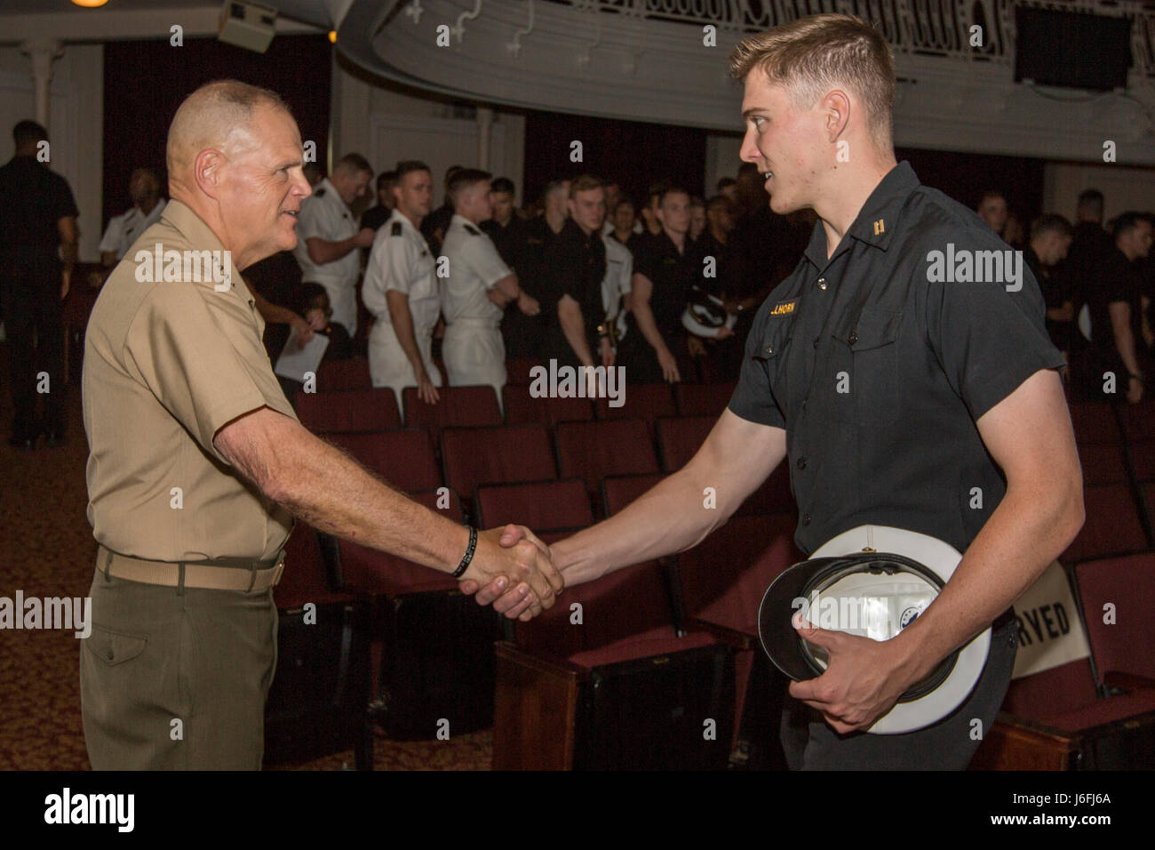 Commandant Of The Marine Corps Gen Robert B Neller Shakes Hands With