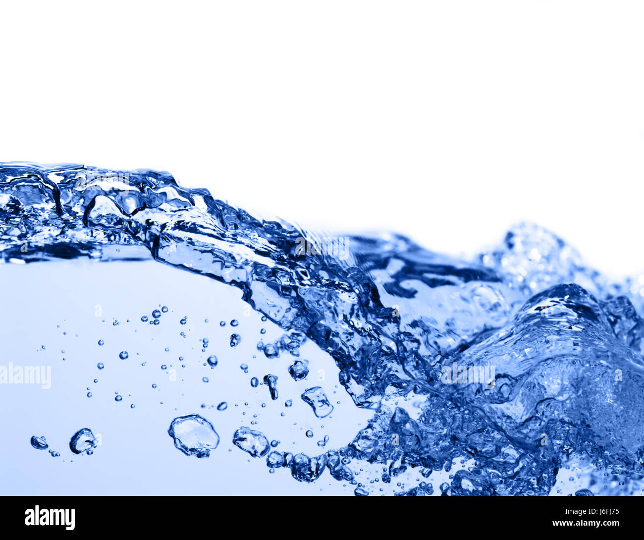 blue liquid isolated wet backdrop background white fluid fresh water ...