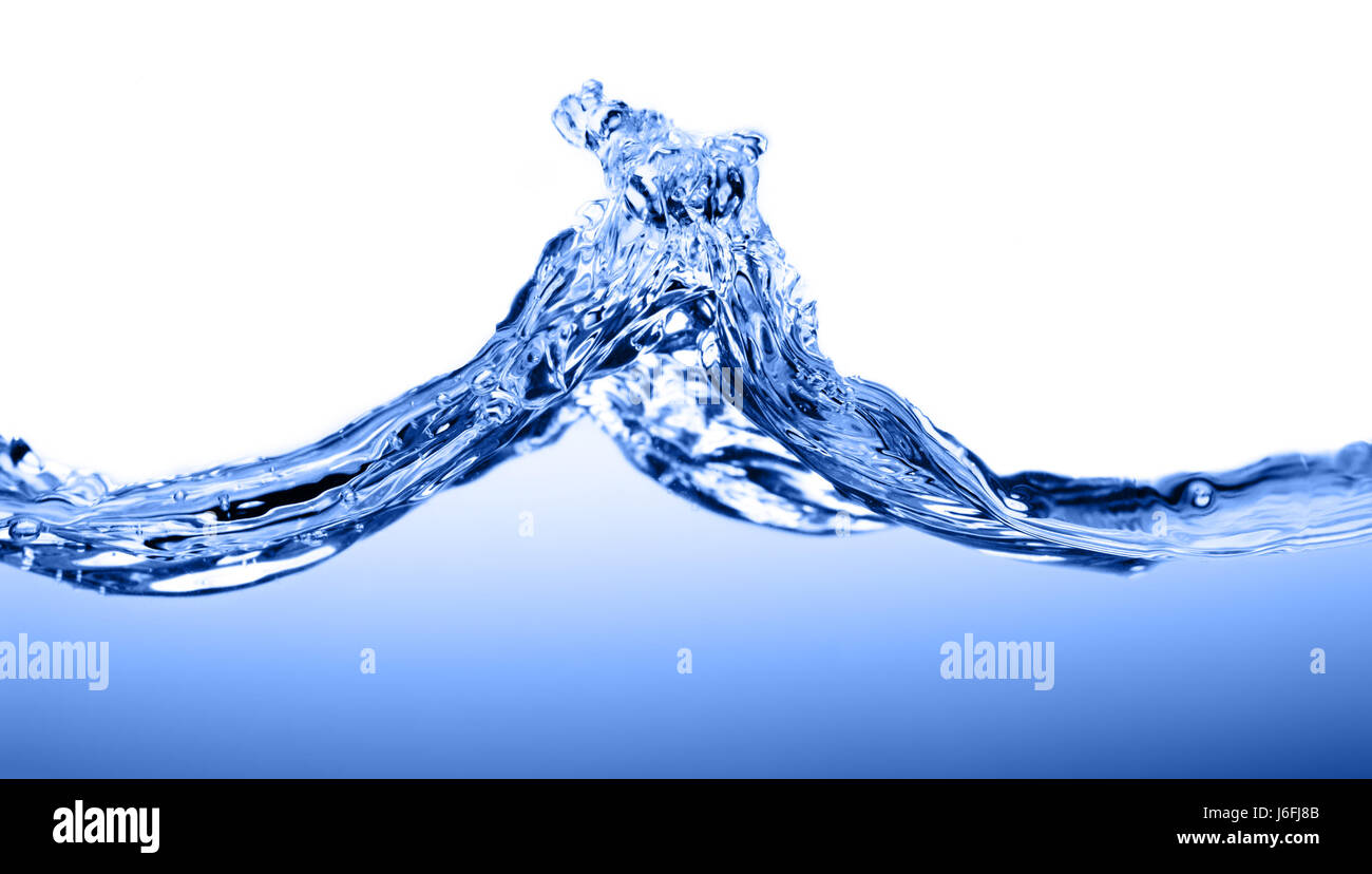 blue liquid isolated wet backdrop background white fluid fresh water ...