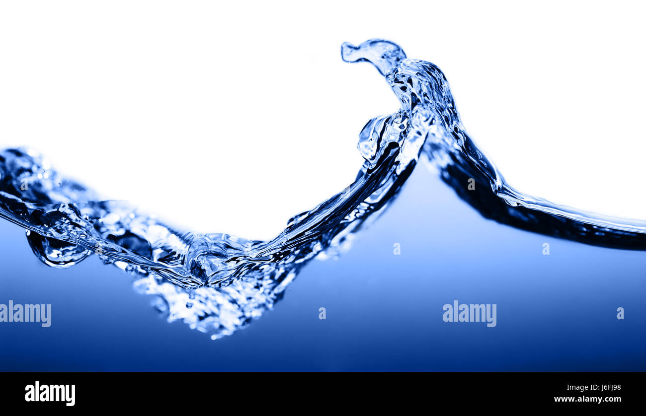 blue liquid isolated wet backdrop background white fluid fresh water ...