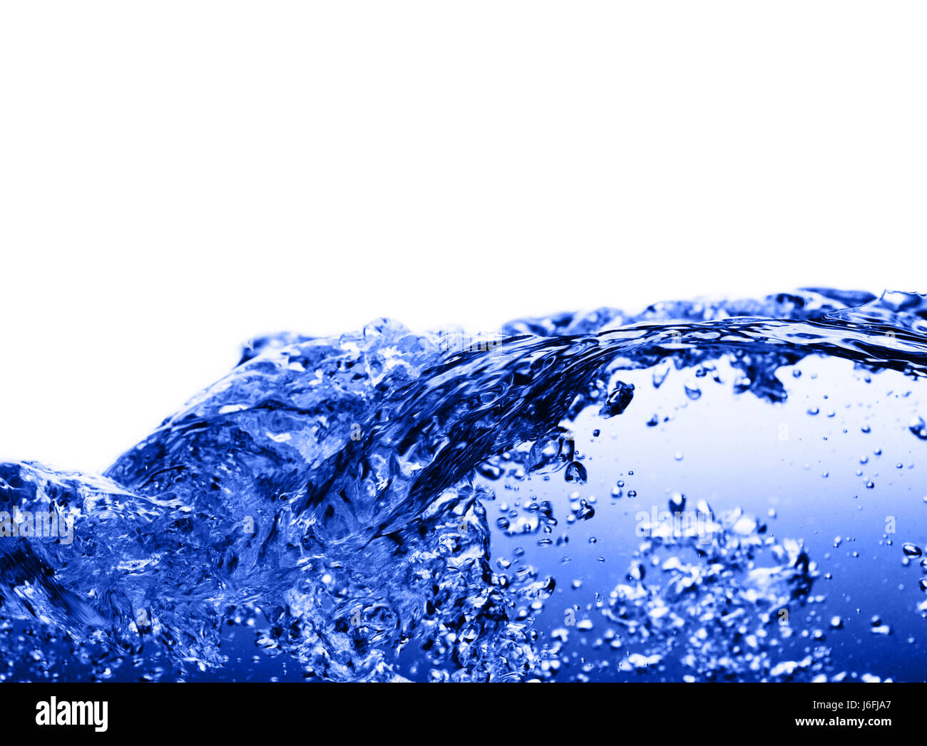 blue liquid isolated wet backdrop background white fluid fresh water ...