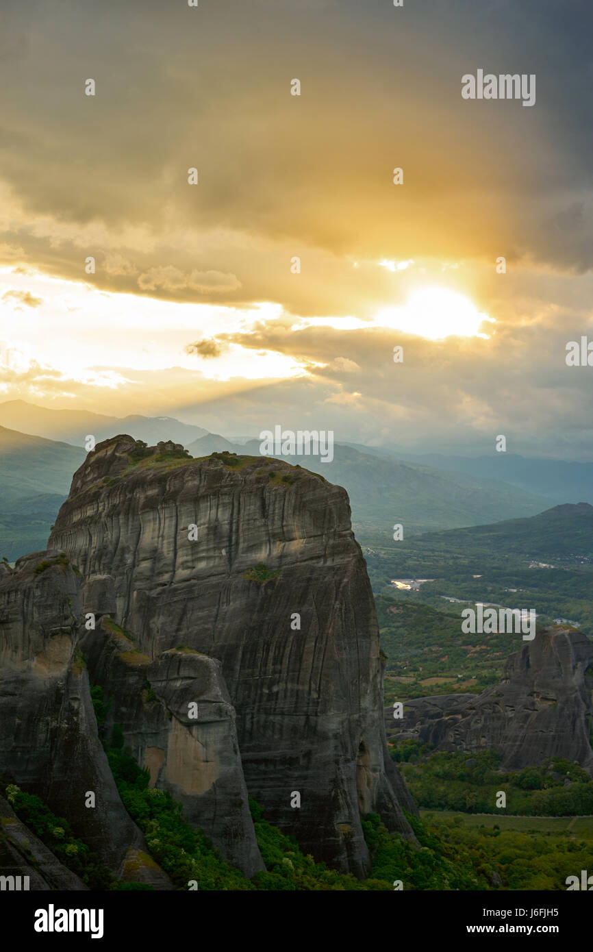 Landscape of Meteora rocks, Greece Stock Photo - Alamy
