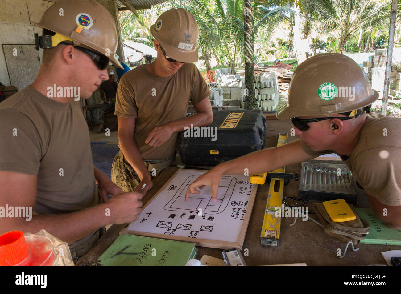 Sailors assigned to Naval Mobile Construction Battalion (NMCB) 1 ...