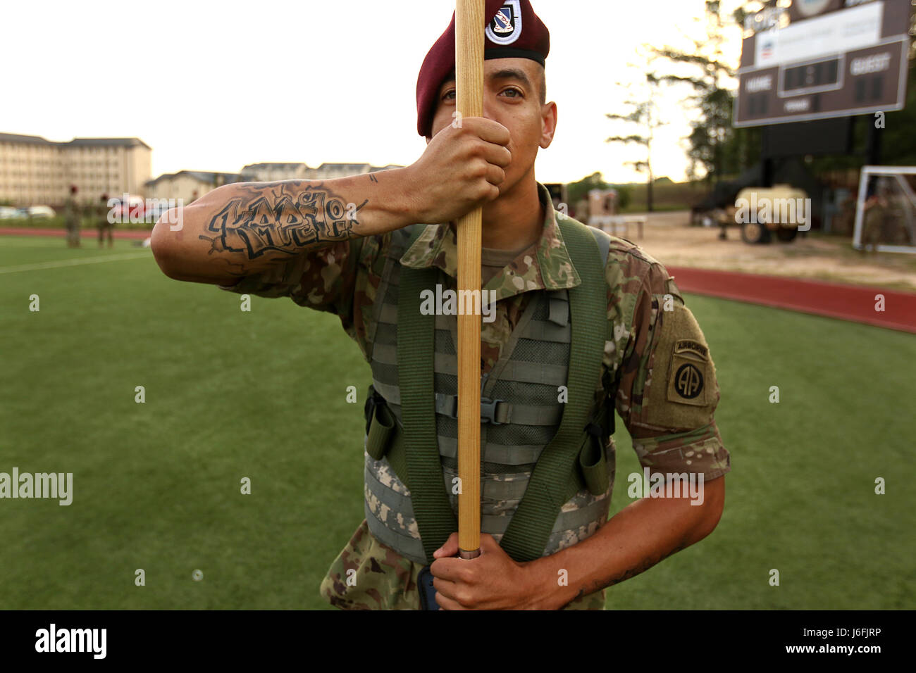 A Paratrooper from 1st Battalion, 508th Parachute Infantry Regiment ...