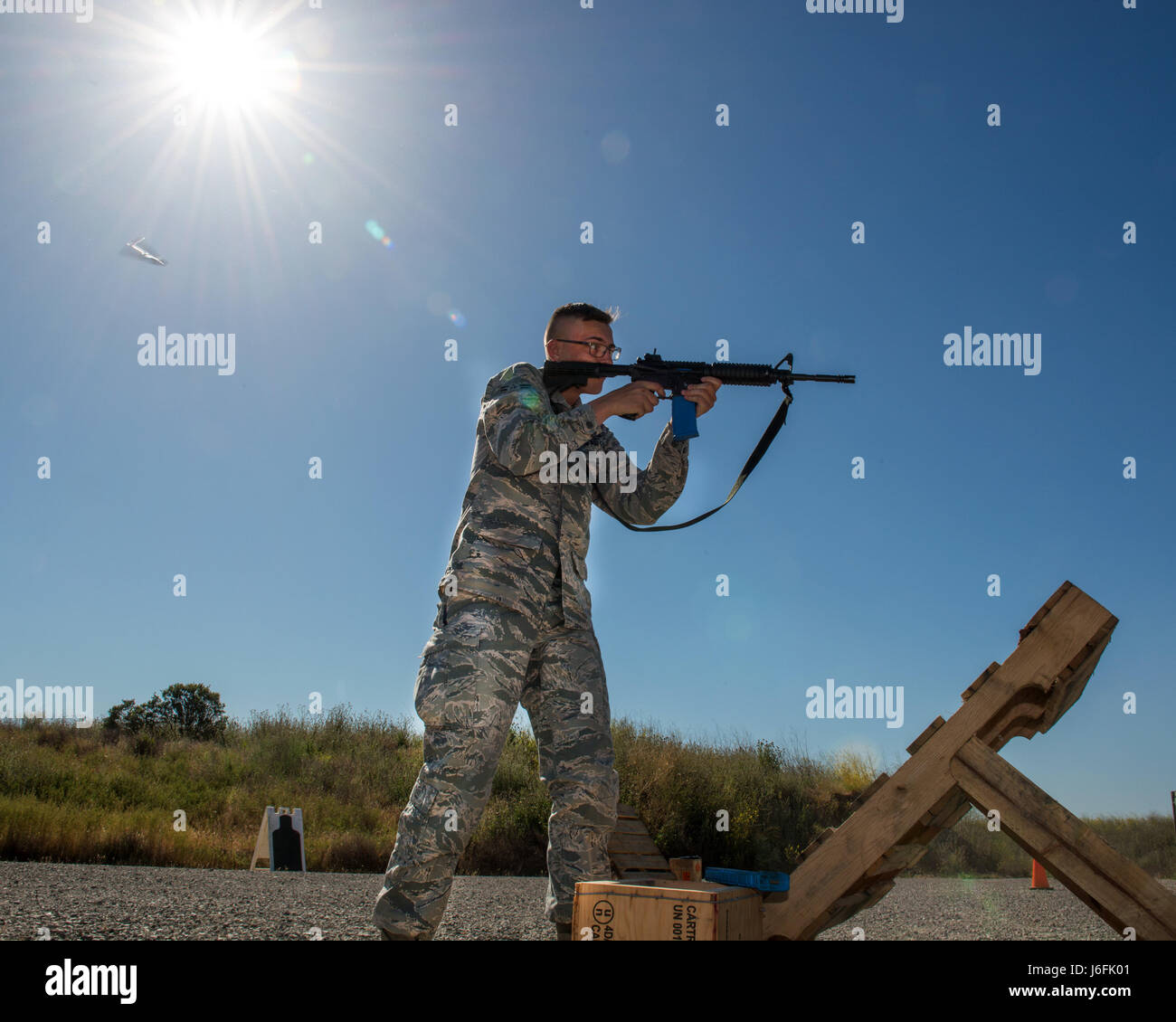 U.S. Air Force Airman 1st Class Joshua Adolf from the 60th Security ...