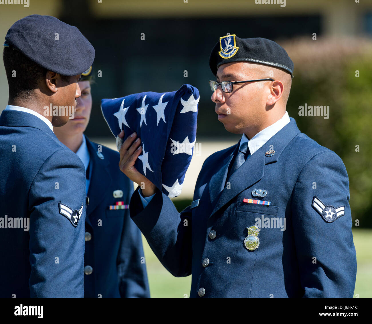 Personnel from the 60th Security Forces Squadron at Travis AFB ...