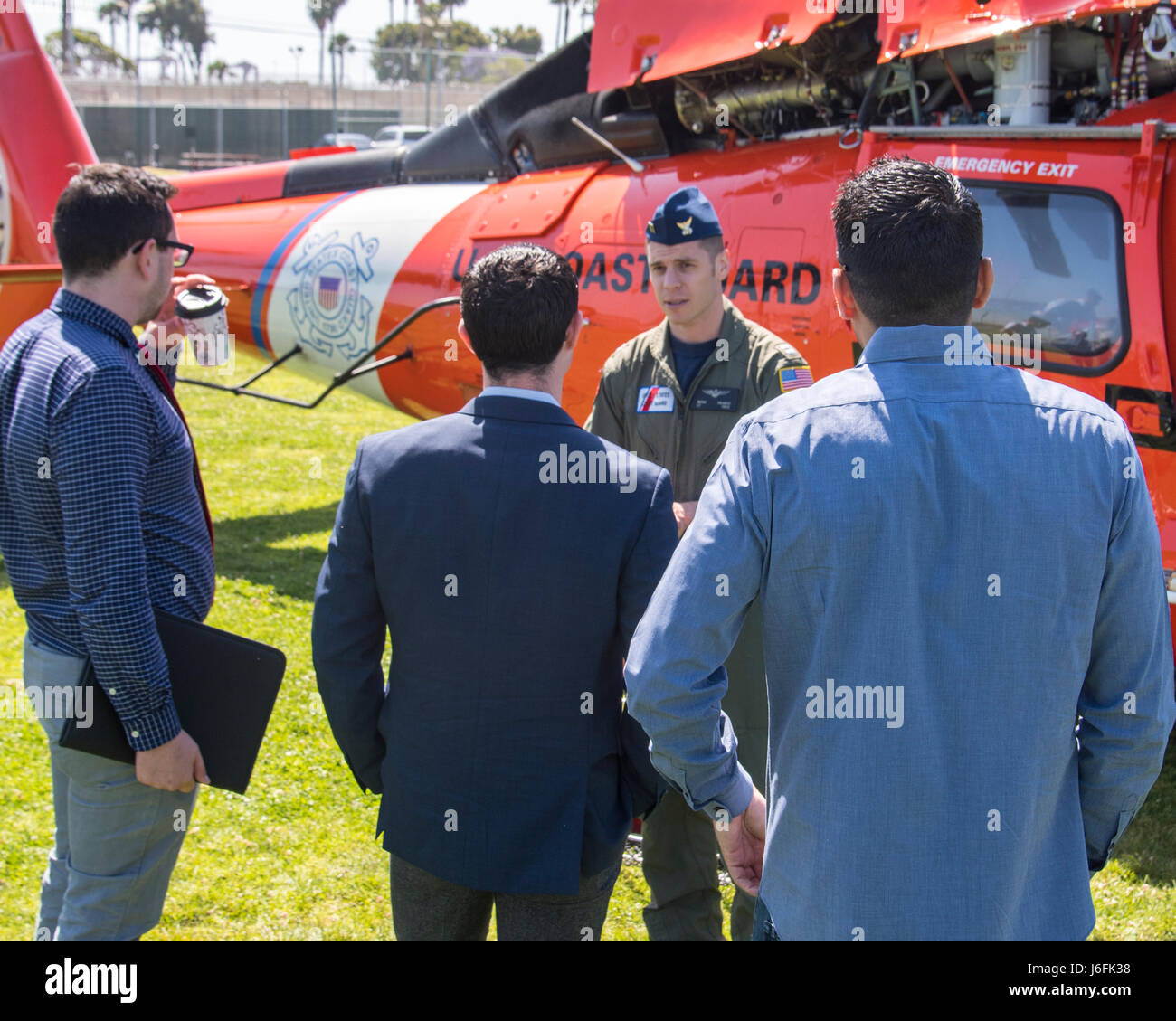 Members of Coast Guard Sector Los Angeles-Long Beach and surrounding ...