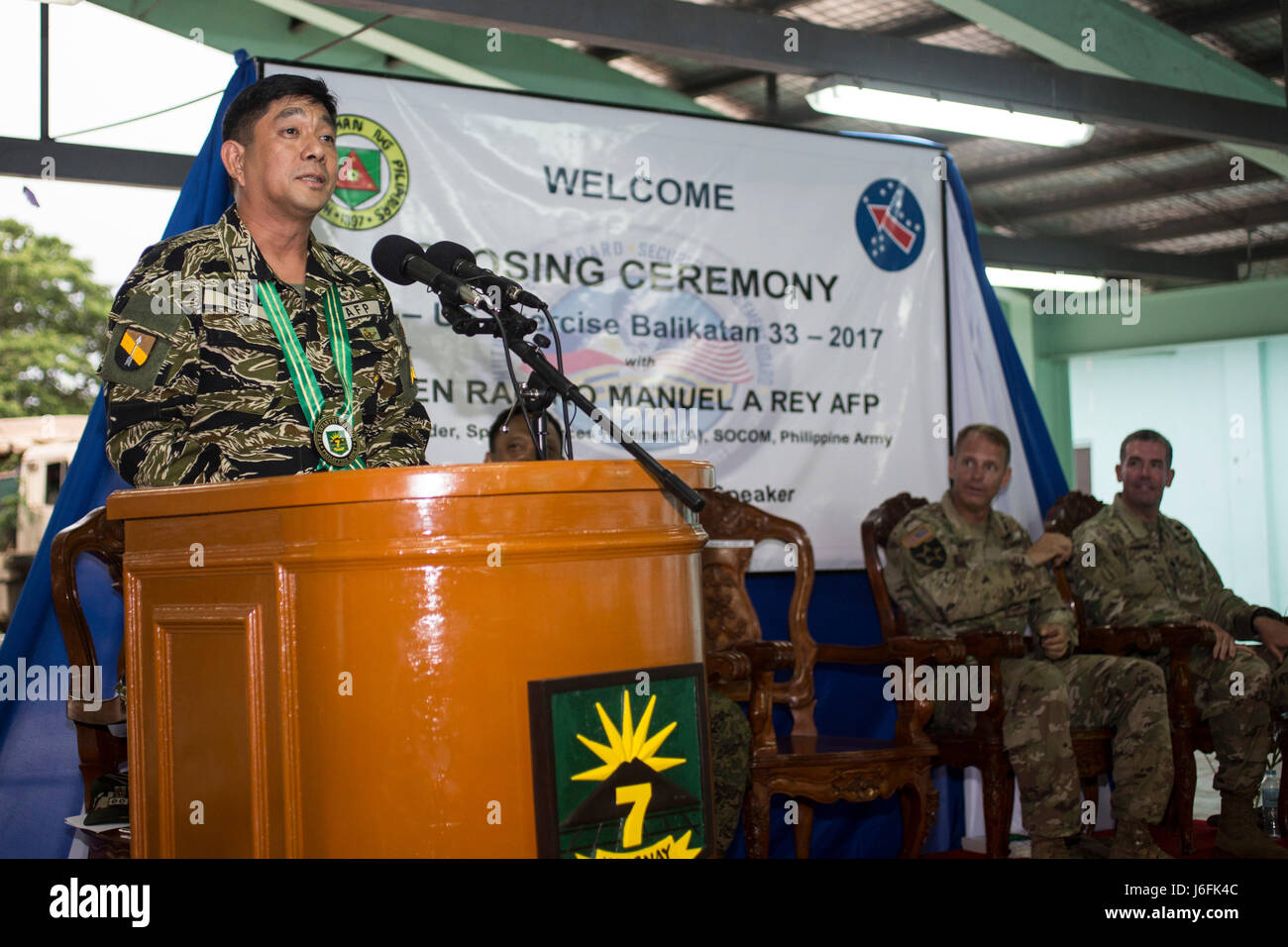 Philippine Army Brig. Gen. Ramiro Rey, commander of Special Forces ...
