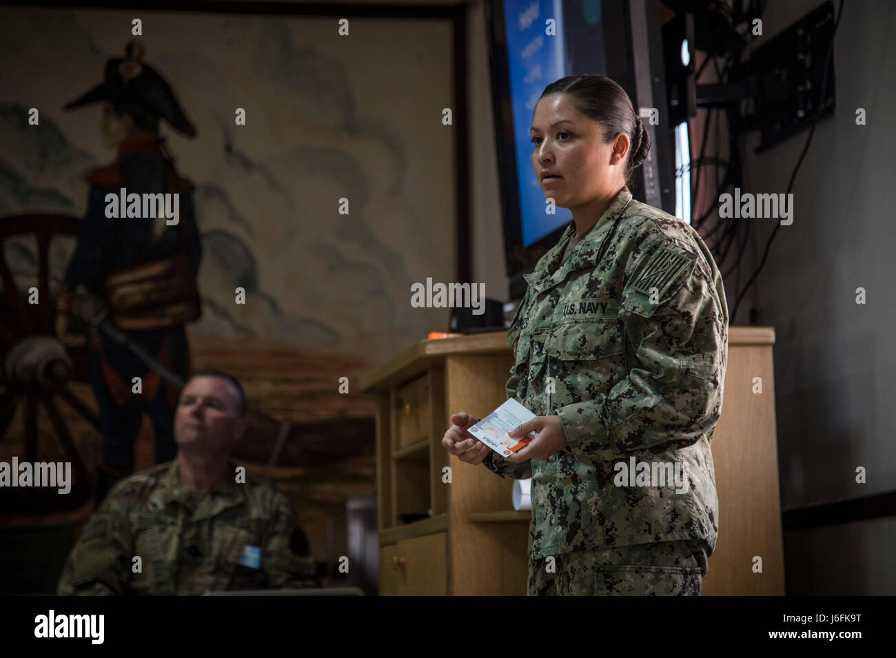 U.S. Navy Petty Officer 2nd Class Jocelynn Morales, religious support ...