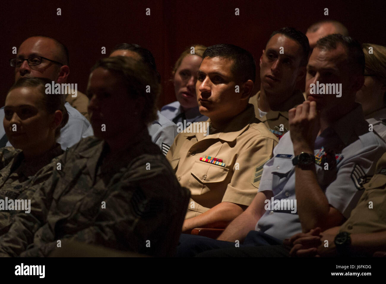Non-Commissioned Officers from all branches of service listen to a ...