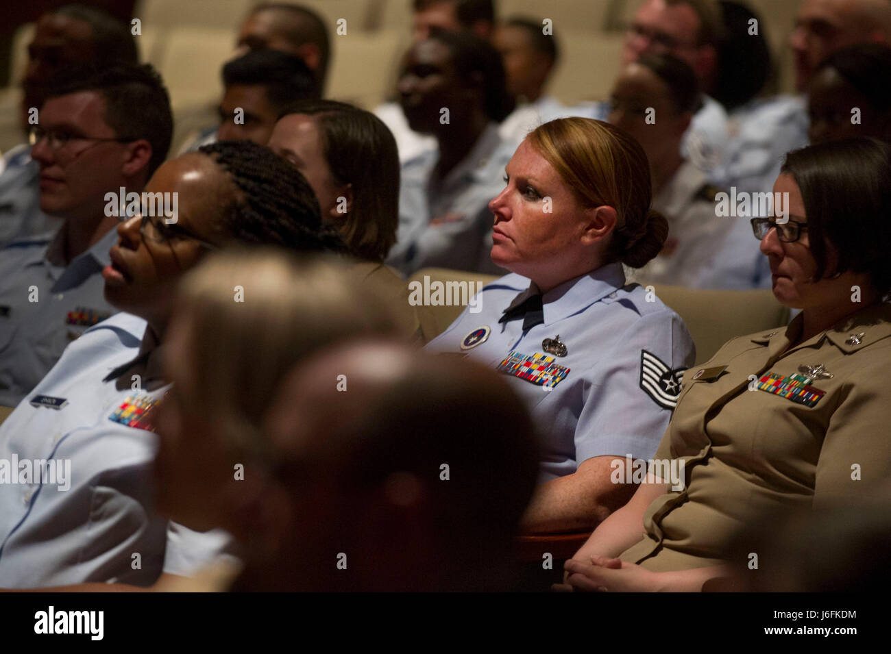Non-Commissioned Officers from all branches of service listen to a ...