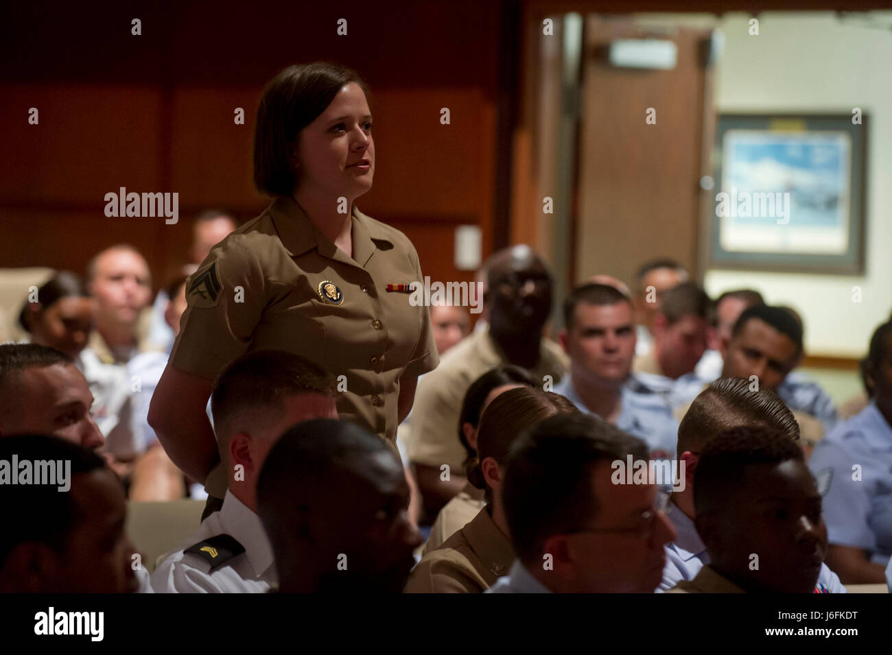 Non-Commissioned Officers from all branches of service listen to and ...