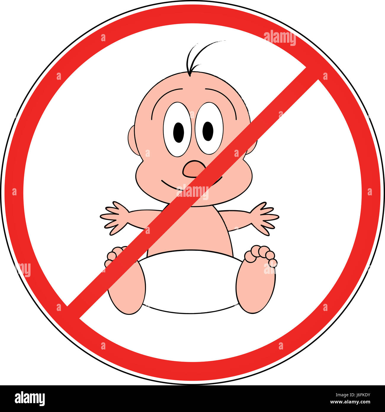 isolated no sign pictogram symbol pictograph trade symbol not baby hand ...