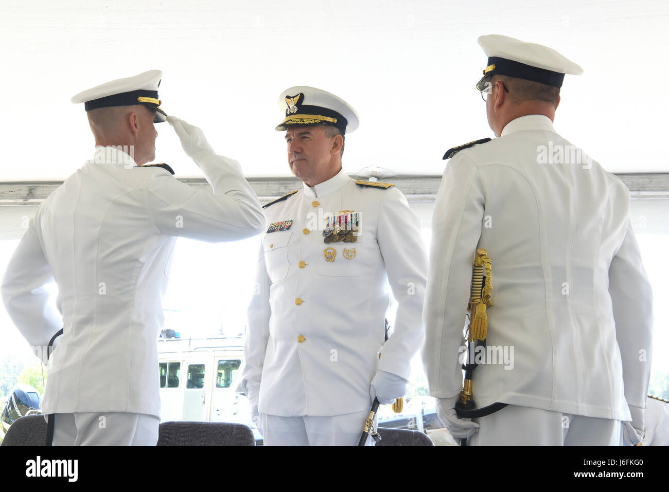Capt. Brandon Lechthaler, commanding officer of the Coast Guard ...