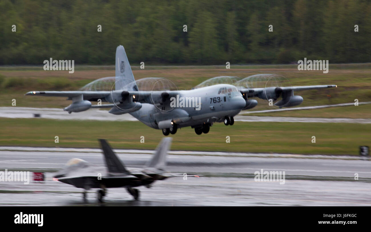 Marine Aerial Refueler Transport Squadron (VMGR) 152 conducts flight operations during exercise ...