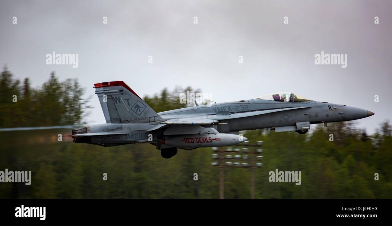 Marine Fighter Attack Squadron (VMFA) 232 conducts flight operations ...