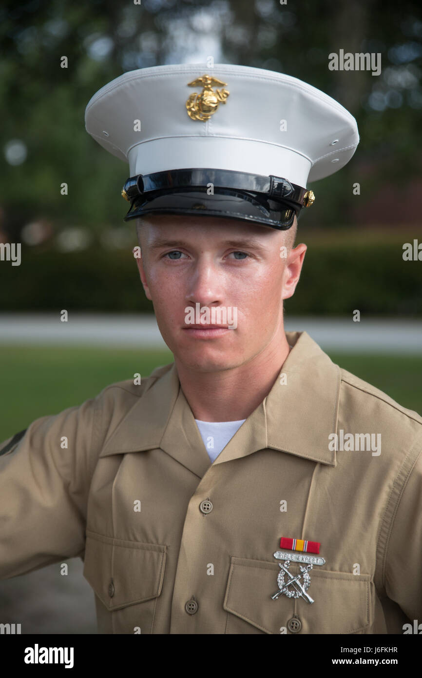 Pfc. Michael M. Dewitt, honor graduate for Platoon 3037, Kilo Company ...