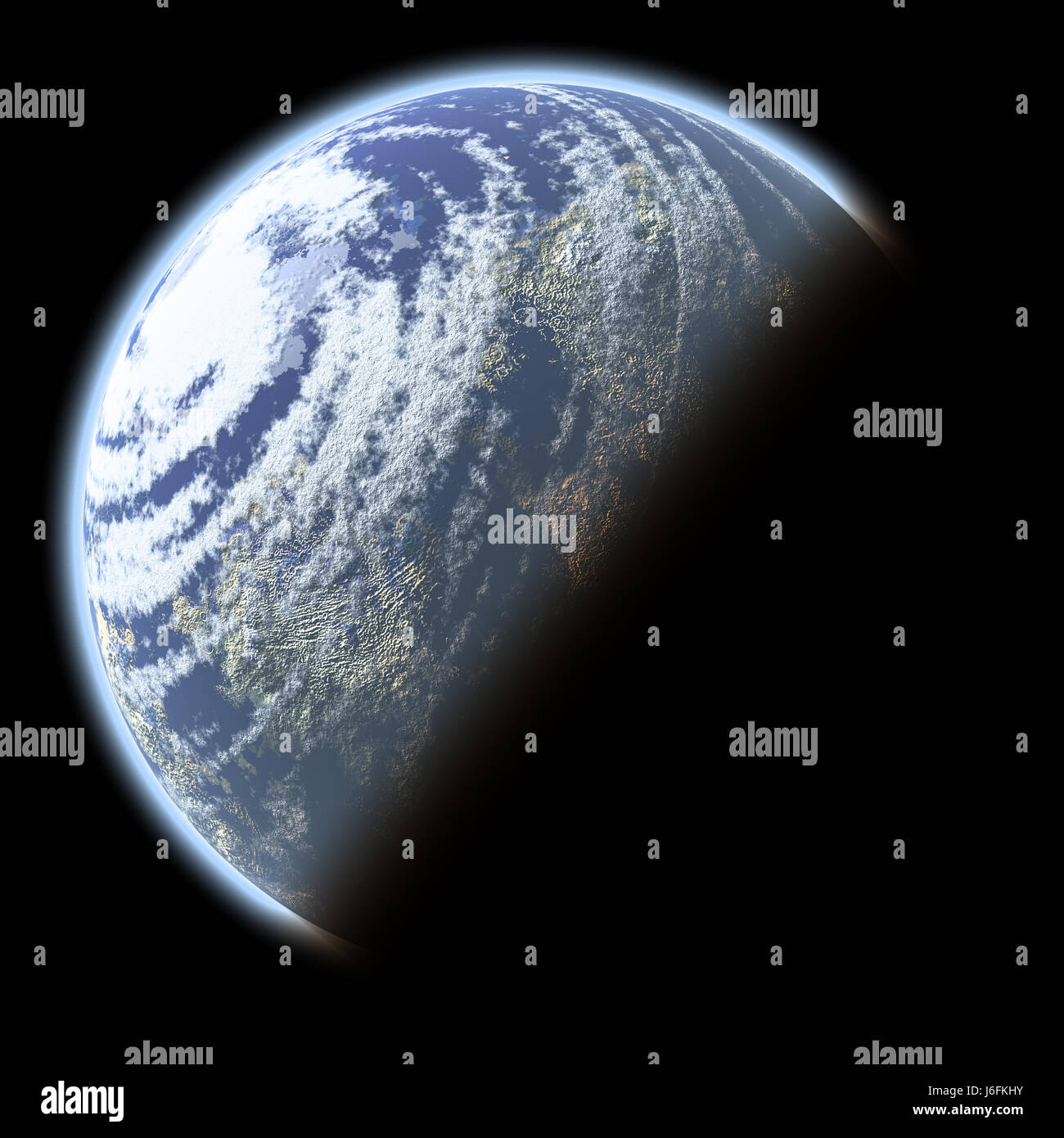 space science globe planet earth world blue horizon universe night ...