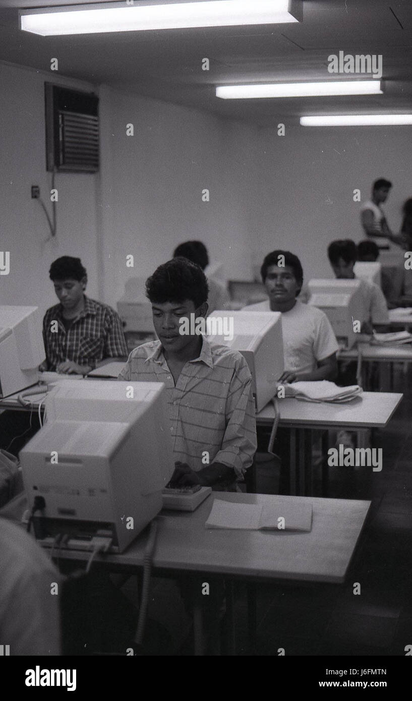men working on computers Stock Photo - Alamy