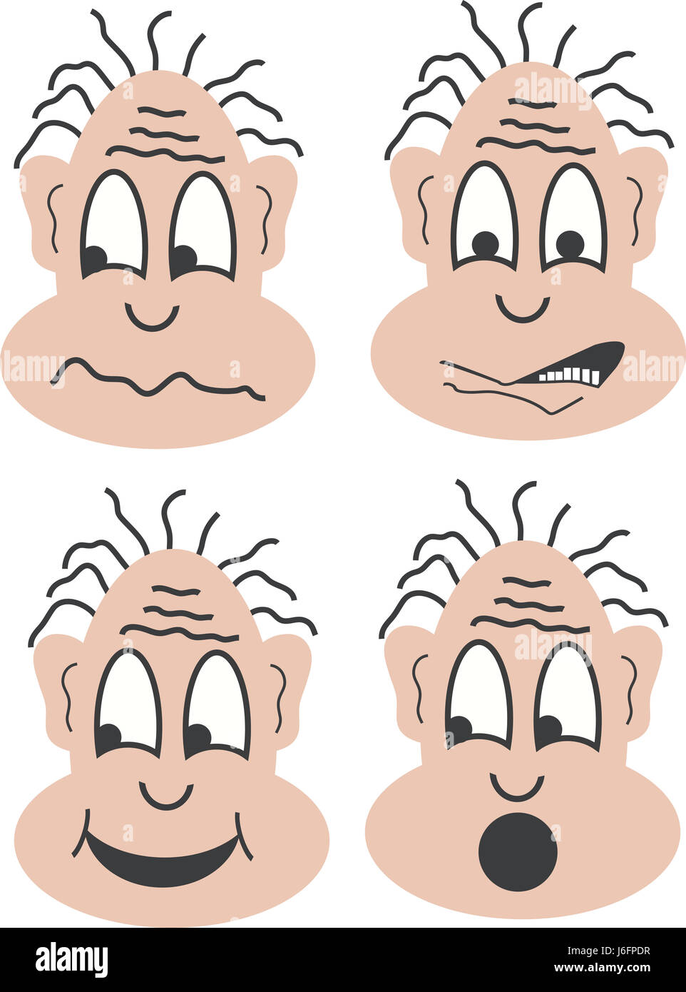 funny comic faces Stock Photo - Alamy