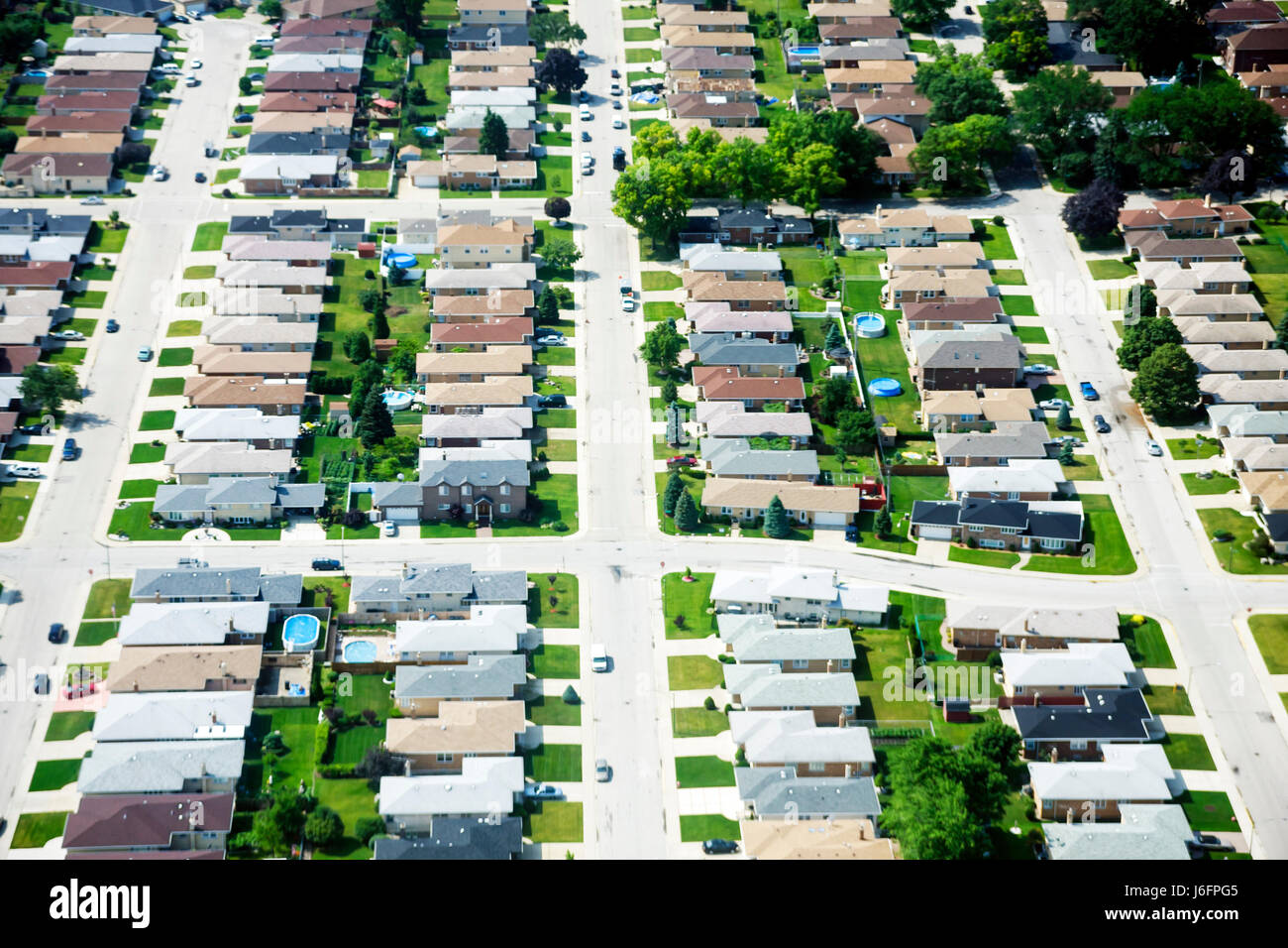 Aerial view ohare airport chicago hi-res stock photography and images ...