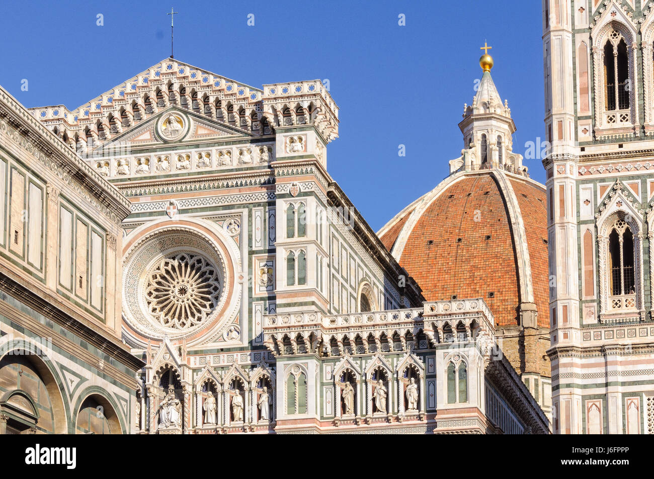 Cathedral (Duomo), Bell Tower (Campanile) and Baptistery (Battistero ...