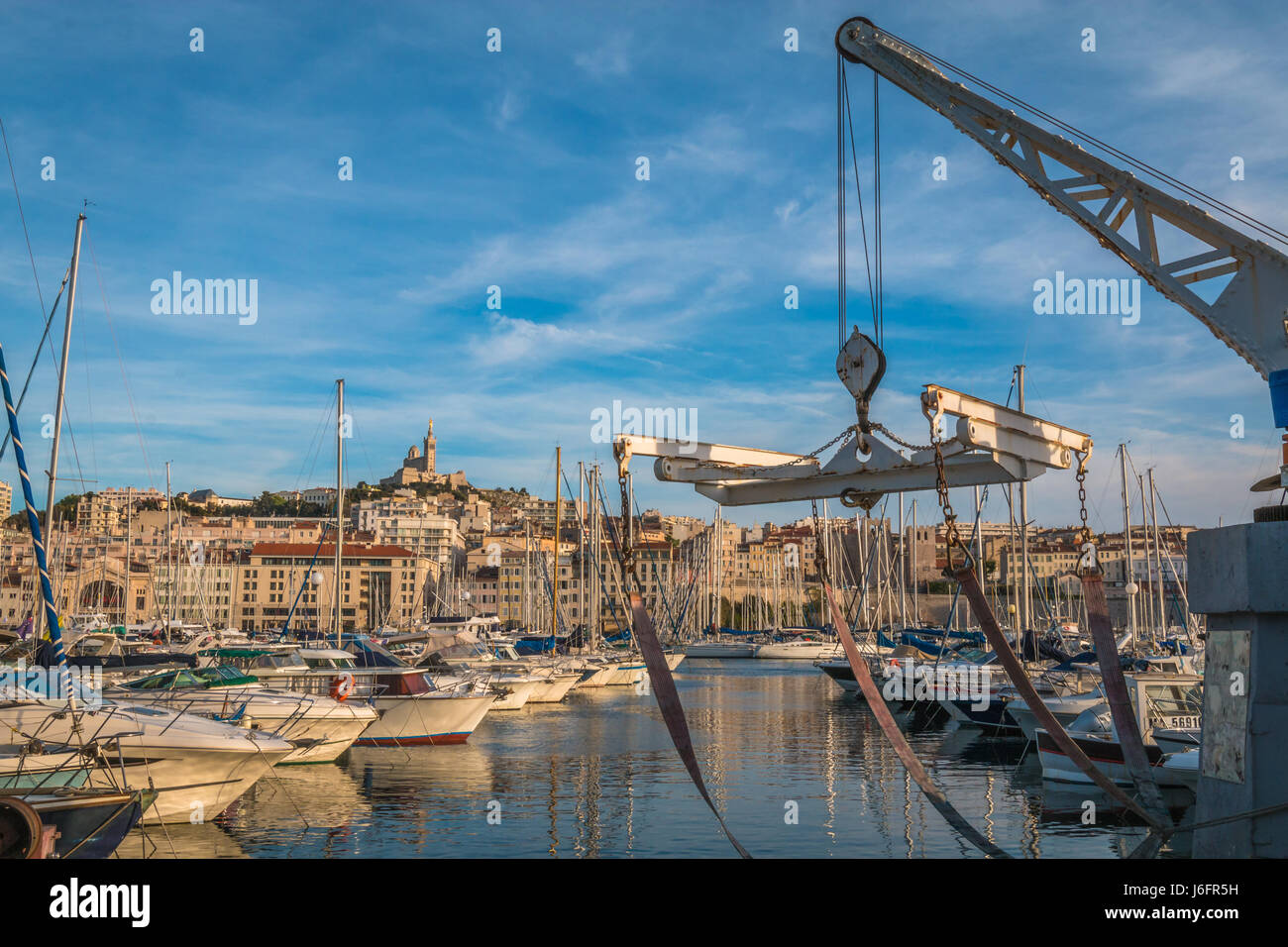 Boats in Marseilles Port Stock Photo - Alamy
