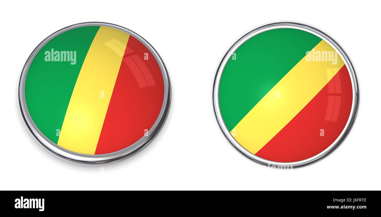 flag button banner republic congo pin sticker stickers travel isolated ...