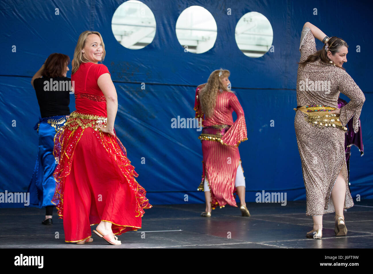Slough, UK. 20th May, 2017. The Rachel Bennett School of Bellydance ...