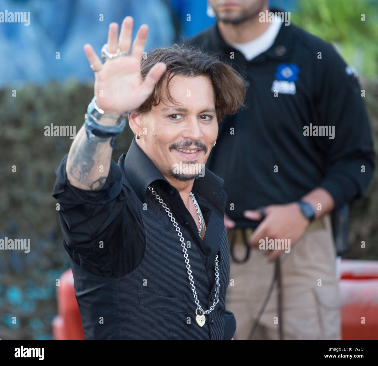 Actor Johnny Depp attends premiere Disney's 'Pirates Caribbean: Dead ...
