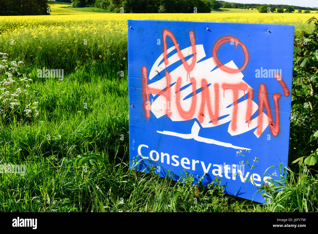 No to fox hunting sign hi-res stock photography and images - Alamy