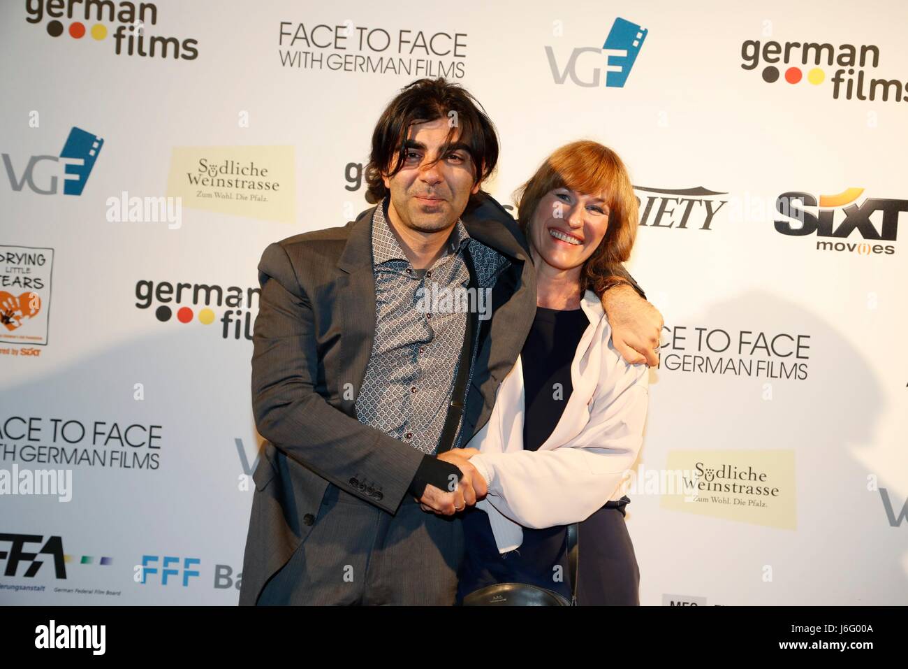 Cannes, France. 20th May, 2017. German directors Fatih Akin (l) and ...