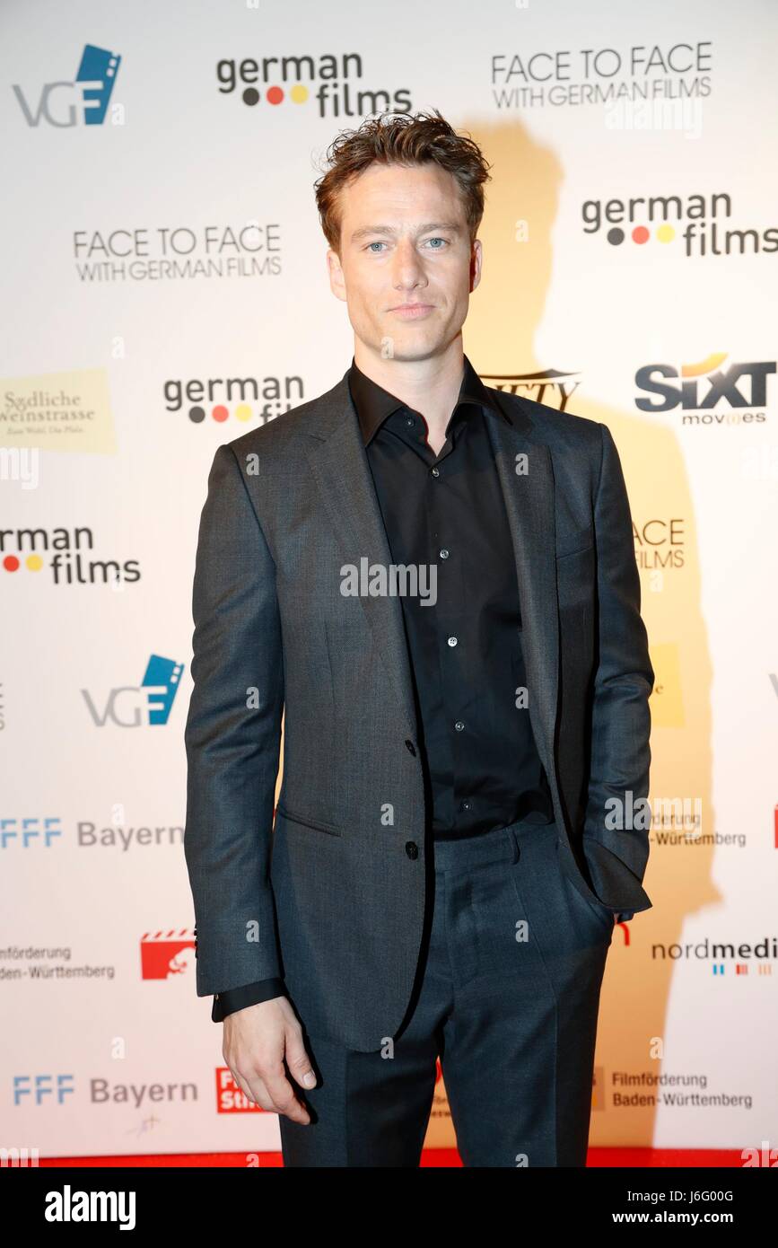 Cannes, France. 20th May, 2017. German actor Alexander Fehling attends ...