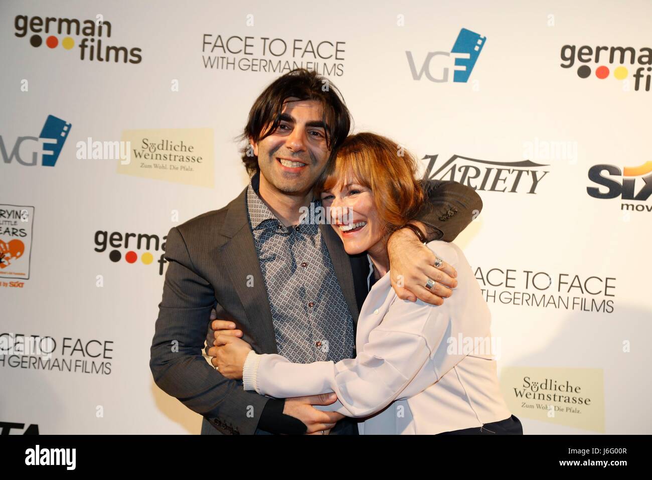 Cannes, France. 20th May, 2017. German directors Fatih Akin (l) and ...
