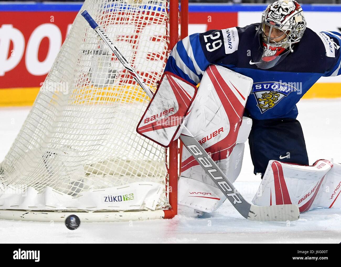 Cologne, Germany. 20th May, 2017. Finnish goalkeeper Harri Sateri ...