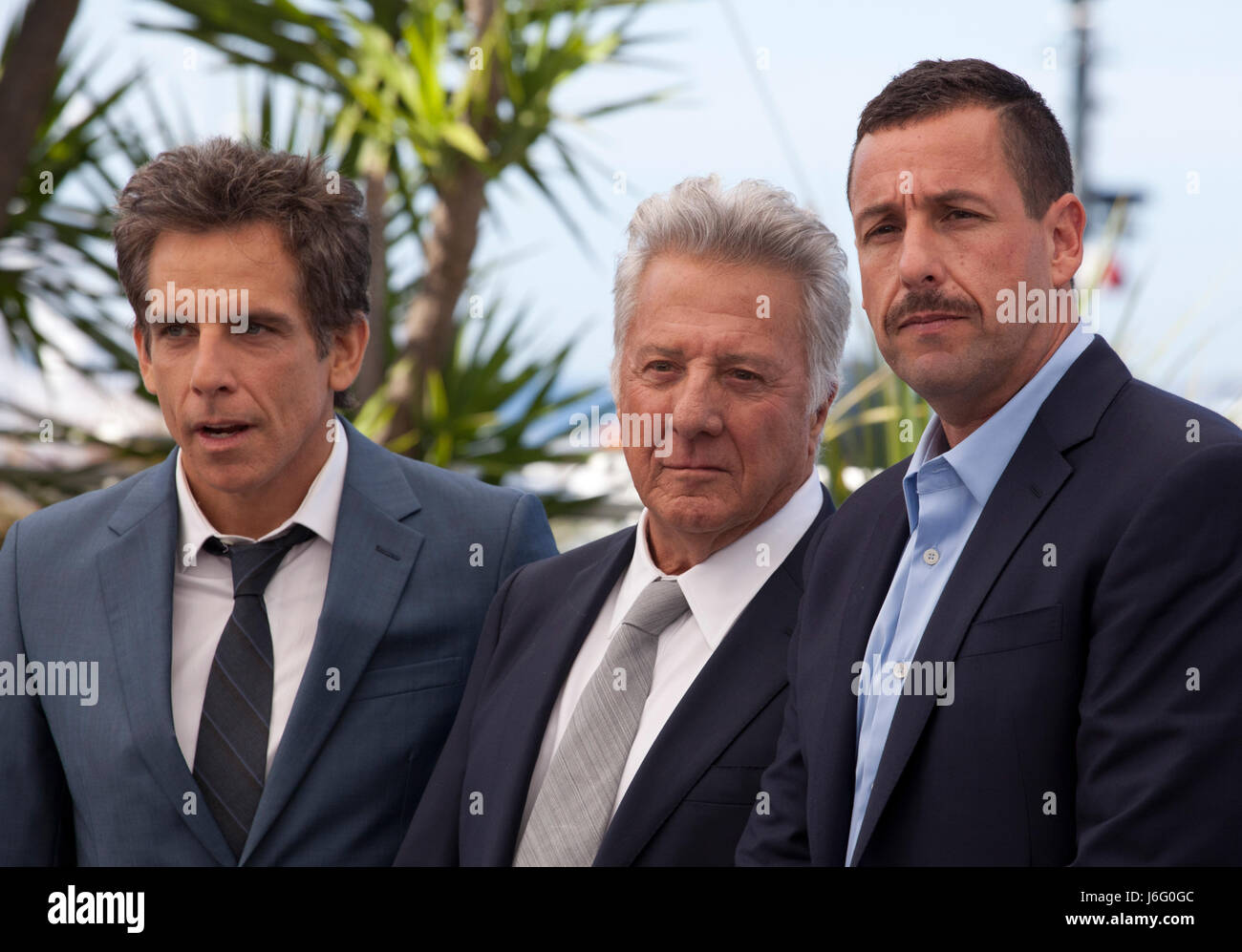 Cannes, France. 21st May, 2017. Ben Stiller, Dustin Hoffman and Adam ...